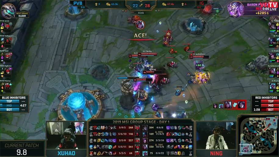 MSI 2019 - PVB vs IG (Lượt đi): Nhà vô địch hút chết!